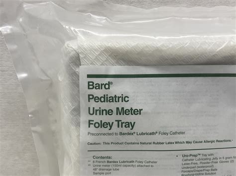 New Bard Pediatryc Urine Meter Foley Tray 895608 Exp 08 2020 J14 895608 Pediatric Urine Meter