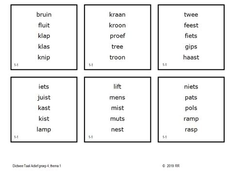 Dictwee Taal Actief Thema 1 Groep 4