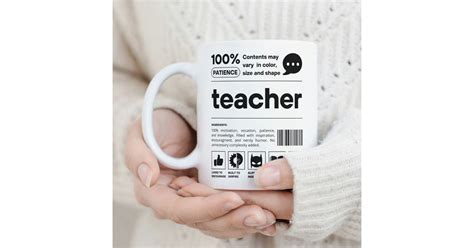 Teacher Appreciation Funny Barcode Modern Coffee Mug Zazzle