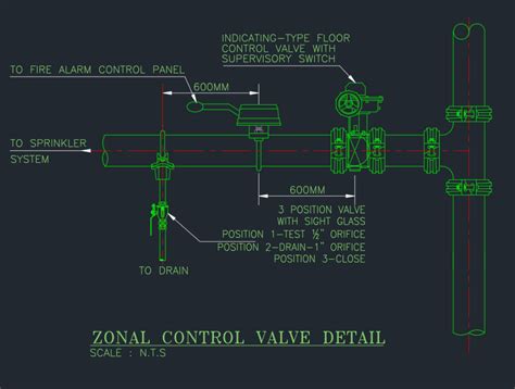 Zonal Control Valve Cad Block Autocad Drawing Details