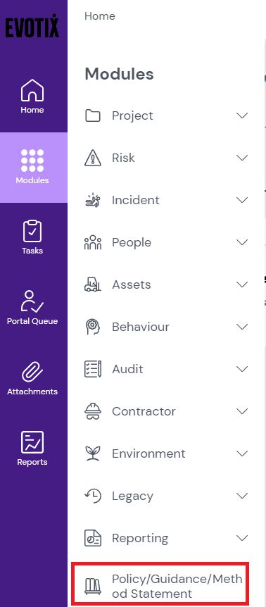 Adding Policies To The System Evotix