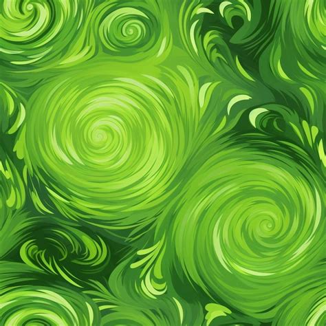 Green Swirl Background