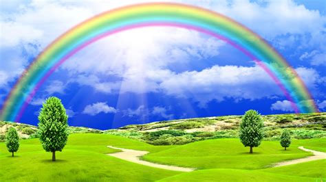 Spring Rainbow Sky Wallpapers Wallpaper Cave