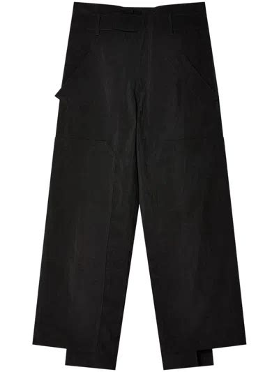 Eckhaus Latta Trace Trousers In Black Modesens