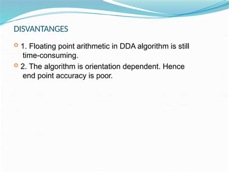 Dda Line Algorithmpptx Of Computer Graphics Pptx Computing