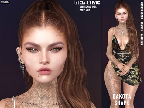 Second Life Marketplace Lelutka Xia Shape 31 Evox Tivoli Inc