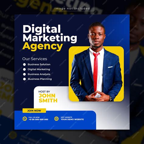 Premium Psd Marketing Agency Social Media Post Template Design