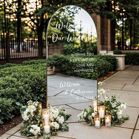 Welcome To Our Wedding Sign Decal Wedding Welcome Sign Decal Custom