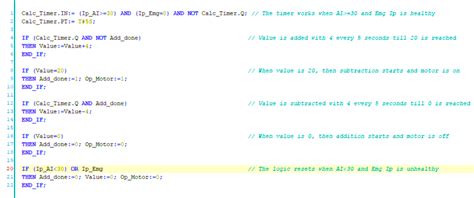 Plc Structured Text Program For Output Generation Via Equations