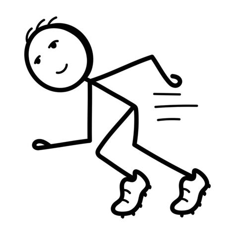 Running Stick Figure Vector Art Icons And Graphics For Free Download