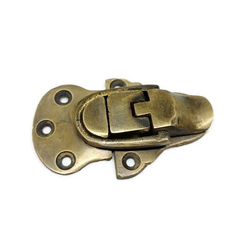 4 Very Small Trunk Catch Hasp Latch Suitcase Old Style 6 Cm Box Solid 100 Brass Lock 60 Mm