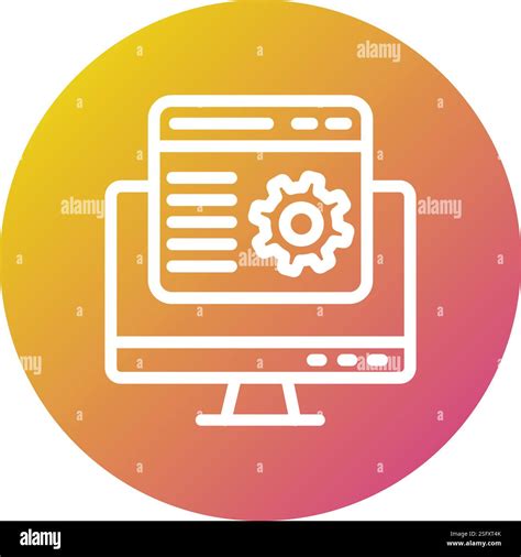 landing page vector icon design illustration stock vector image and art alamy