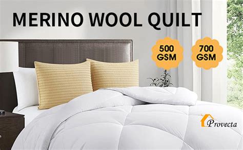 Provecta 500gsm Australian Wool With Merino Quilt Doona Duvet Down