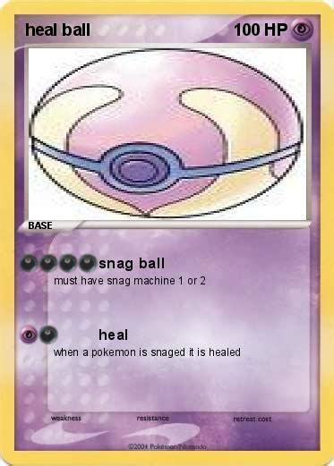 Pokémon Heal Ball Snag Ball My Pokemon Card