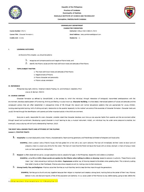 Cflm 1 Module 1 Pdf Social Psychology