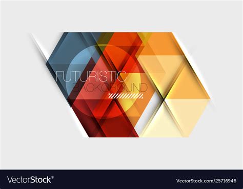 Abstract Geometric Background Modern Overlapping Vector Image