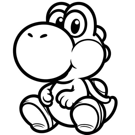 Omalovánka Nakreslete Yoshi K Vytisknutí K Vytisknutí Zdarma