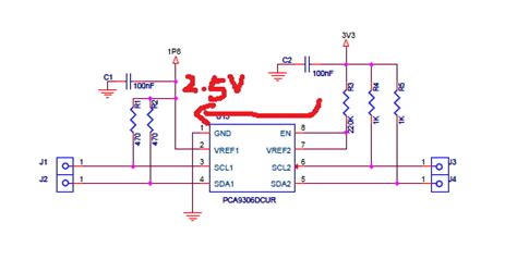 Pca9306 Vref 1 Voltage Leakage Problem Interface Forum Interface Ti E2e Support Forums