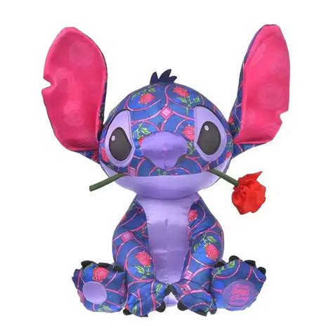 Peluche Stitch Violette Avec Rose Univers Peluche