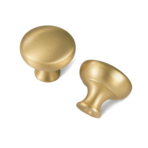 Saliseng Brushed Gold Kitchen Cabinet Knobs 5 Pack Solid Brass Handle For Dresser Drawer1 14