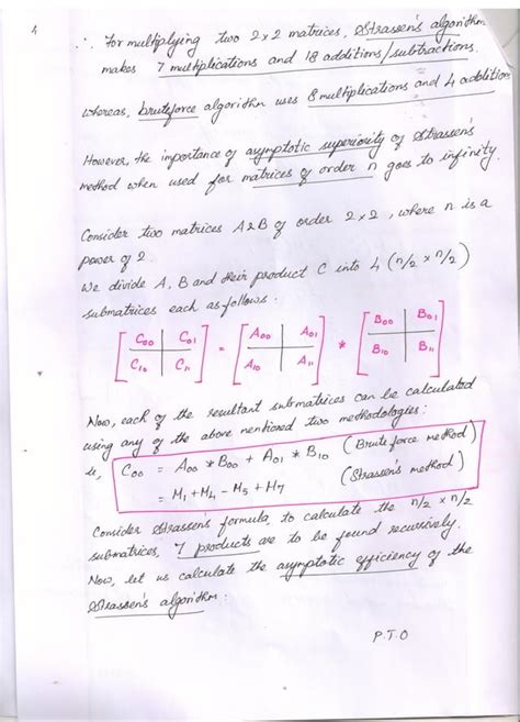 Multiplication Of Integers And Strassens Matrix Multiplication Subi Notes