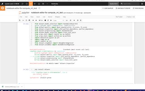 Modulenotfounderror No Module Named Spection — Dataiku Community