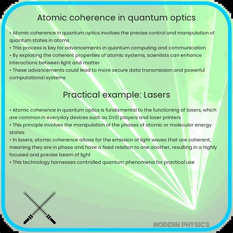 Atomic Coherence Quantum Optics Explained