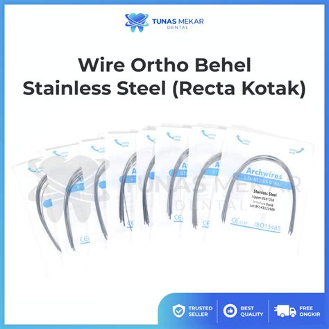 Jual Kawat Ortho Behel Stainless Steel Ss Wire Ortho Recta Kotak