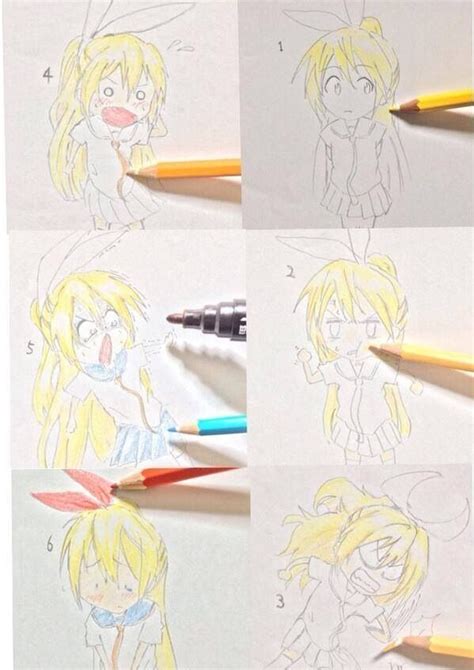 Cute And Funny Drawing Of Chitoge Scrolller