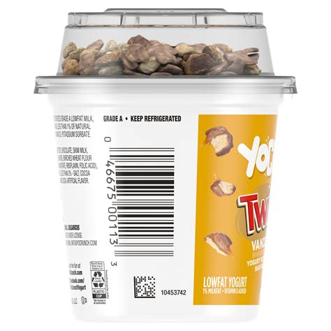 Yocrunch Low Fat Vanilla Yogurt With Twix Candy Pieces 6 Oz 6 Oz Shipt