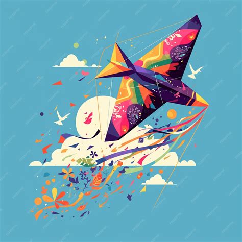 Premium Vector Malaysian Traditional Kite Patterns With Vibrant Colors