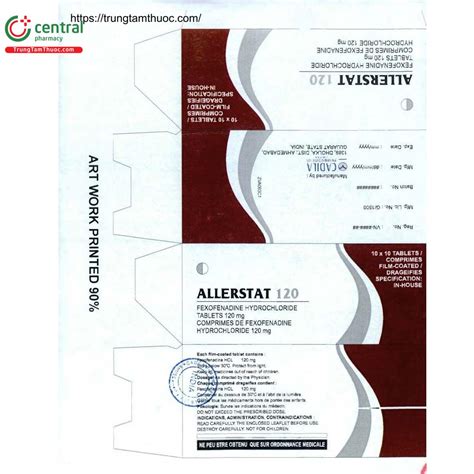 Thuốc Allerstat 120mg Điều Trị Viêm Mũi Dị ứng Và Mày đay Mạn Tính