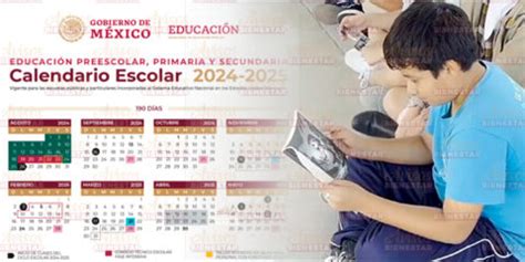 Sep Publica Calendario Escolar 2024 2025 Para Educación Básica Y Normal