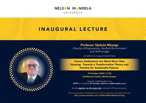 The Greatest Professor Of Human Settlemnts Yet The Most Humble Speaks Steven Ngubeni Phd