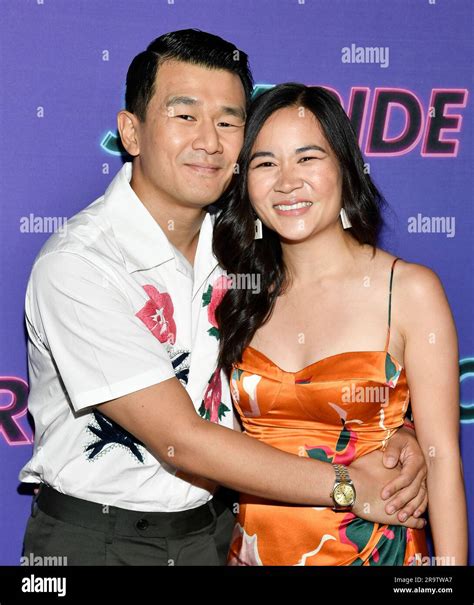 Ronny Chieng Left And Wife Hannah Pham Attend The Special Screening