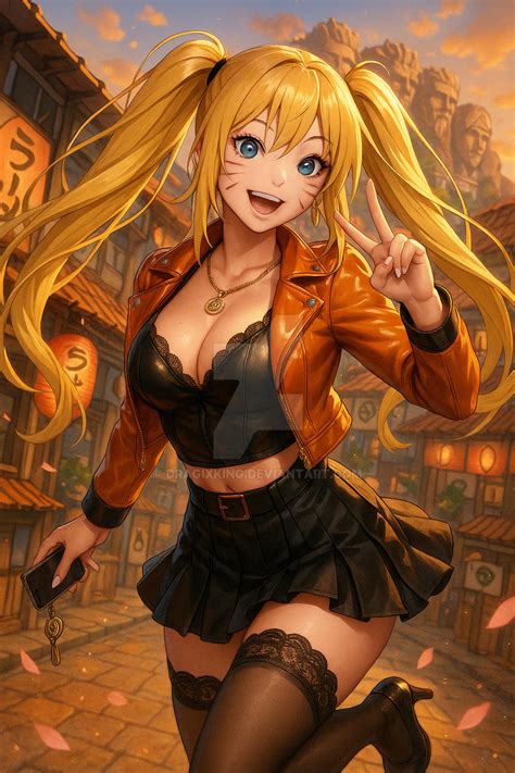 Naruko Uzumaki As A Gal Girl 2 By Dragixking On Deviantart