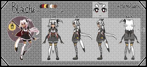 Blache The White Weasel Knight Reference Sheet By Hemiroach On Deviantart
