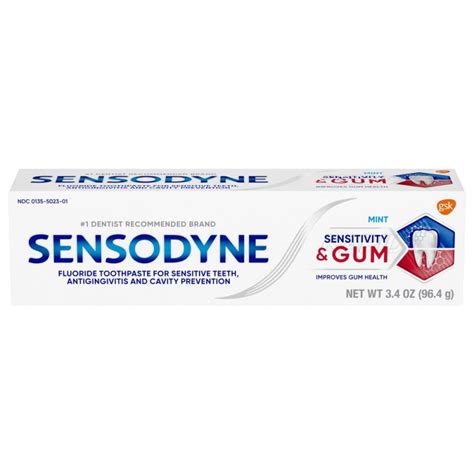 Sensodyne Sensitivity And Gum Sensitive Toothpaste Mint 34 Oz Buy In