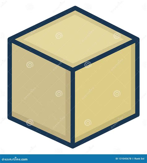 Modified Cube Design Model Stock Image 197269045