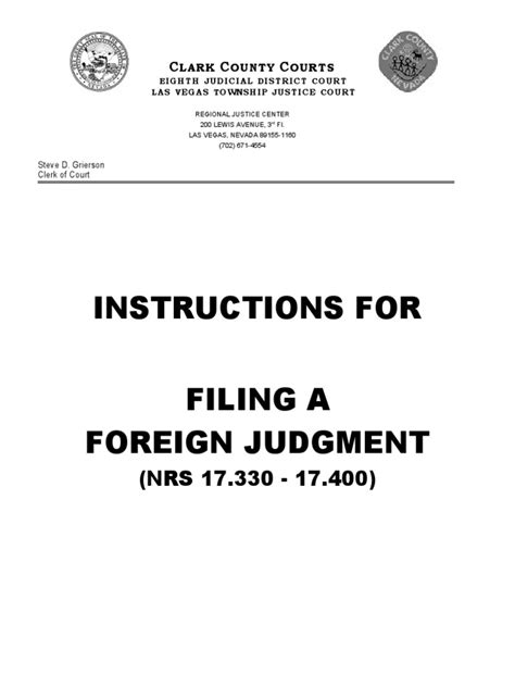 Foreign Judgment Packet Pdf Tort Judgment Law