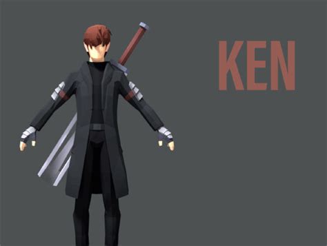 Ken Low Poly Character 3d Humanoids Unity Asset Store