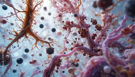 Microorganisms Breaking Down Waste Under Microscope Harnessing Natures