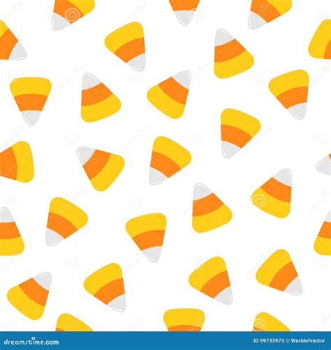 Corn Seamless Pattern Cute Background Vector Cute Corns Seamless Pattern Isolated Corn