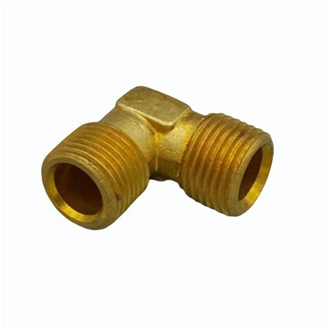 Brass Male Elbow Connector Assembly For Pipe Fitting Thread Size 05