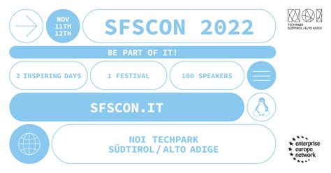 Sfscon South Tyrol Free Software Conference