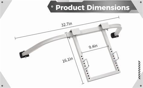 Ladder Stabilizer Accessory For Roof Gutter With Stand 440lb Heavy