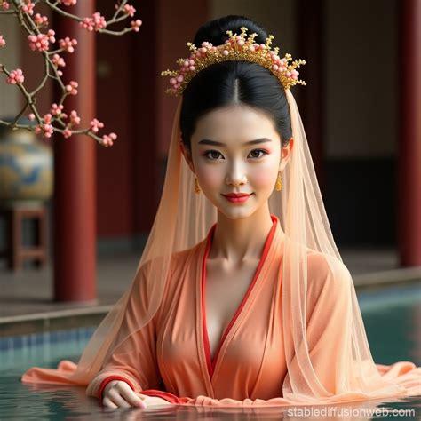 Eastern Beauty In Tang Dynasty Temple Stable Diffusion Online