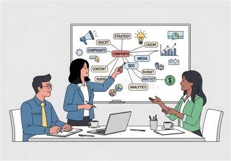Business Team Brainstorming Marketing Strategy Success Meeting