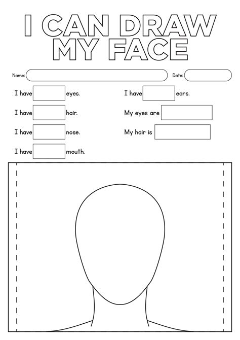 17 Self Portrait Kindergarten Worksheet Free Pdf At
