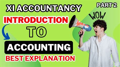 Introduction To Accounting Class 11th Part 2 11thaccounts